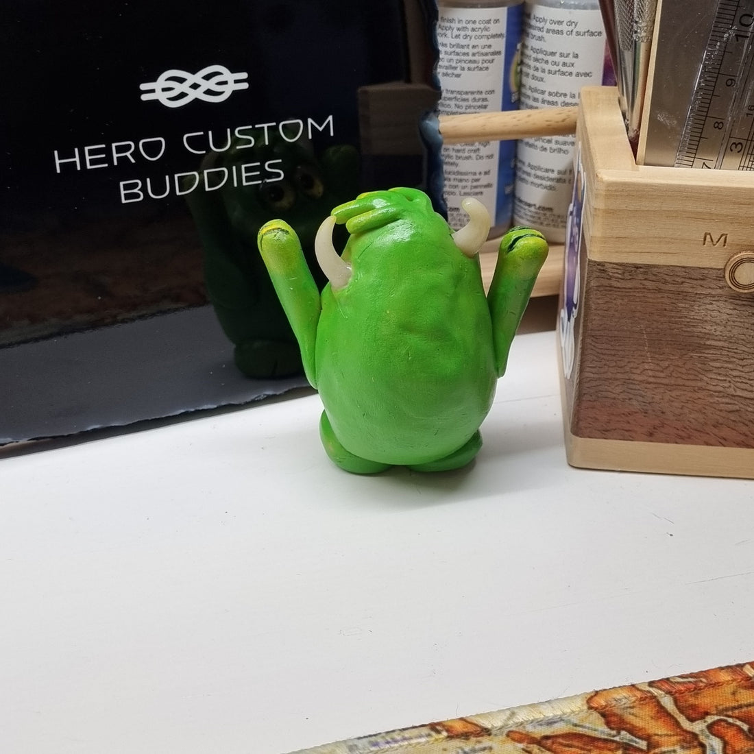 Mellow Yellow Monster Desk Buddy – Hero Custom Buddies
