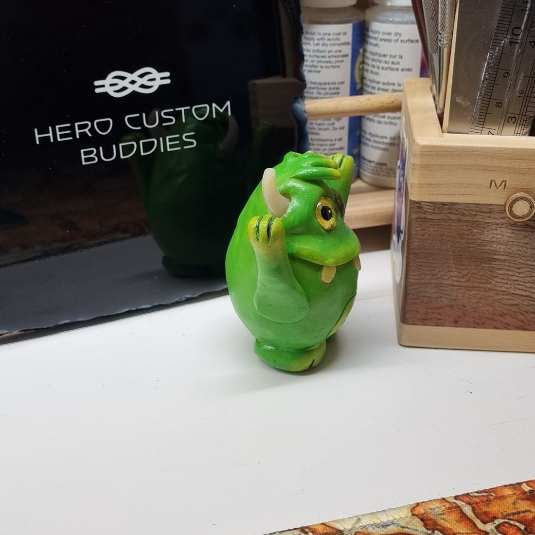 Mellow Yellow Monster Desk Buddy – Hero Custom Buddies
